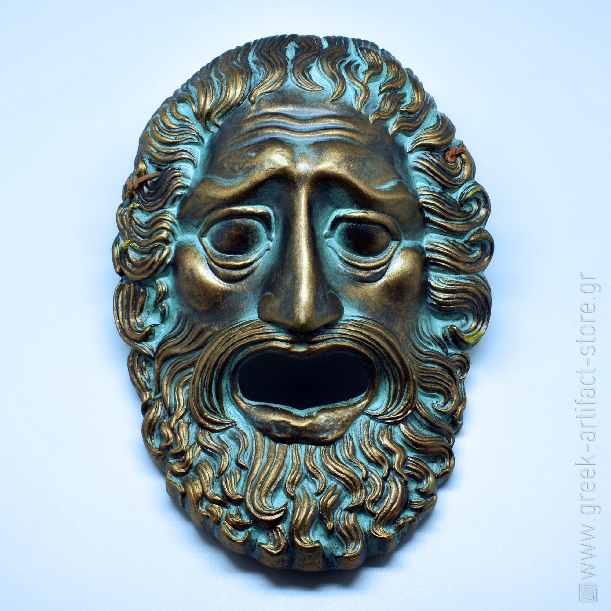 Poseidon Ceramic Handmade Theatrical Mask (30cm/11.81'' Tall) - Greek ...